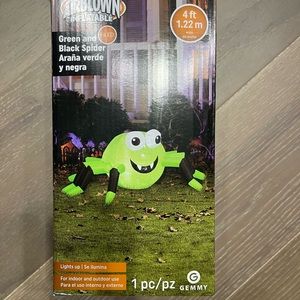 Gemmy | Holiday | Gemmy Airblown Inflatable Green And Black Led Spider ...